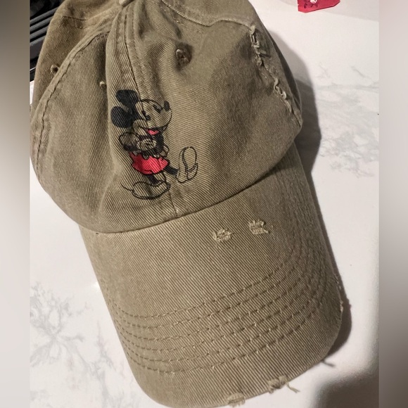 Disney | Accessories | Disney Distressed Cotton Mickey Cap | Poshmark